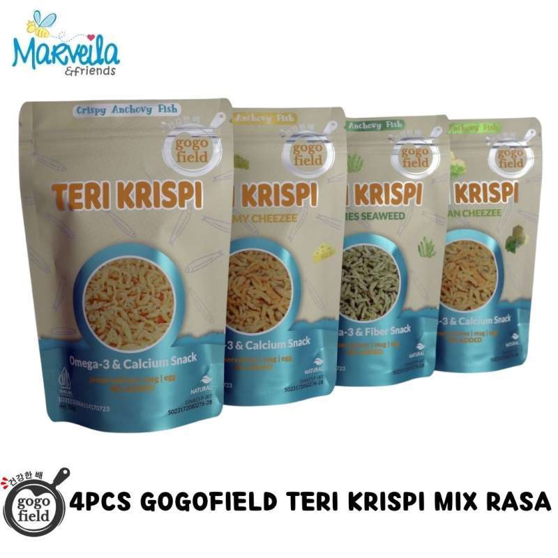 Promo Gogofield Teri Crispy Non Msg / Cemilan Bayi Teri - Krispi Cheese 30gr Diskon 85% Di ...