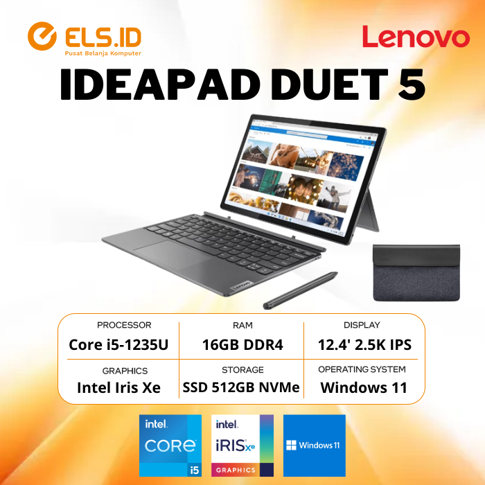 Jual Lenovo Ideapad Duet Iau Core I U Gb Ssd Gb W Ohs Di Seller Els Computer