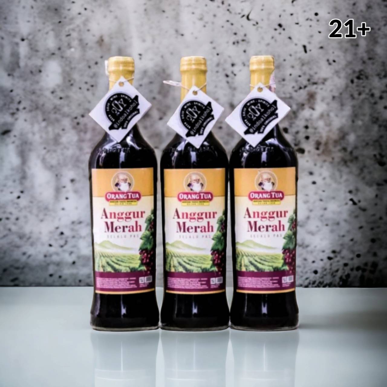 Promo Paket 3 Anggur Merah Amer Gold 620ml - OT Orang Tua - INDOALKOHOL ...
