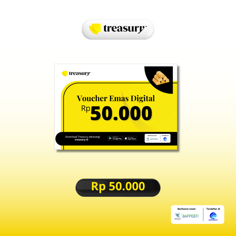 Jual Voucher Emas Digital Treasury [50k] Di Seller Treasury Indonesia ...