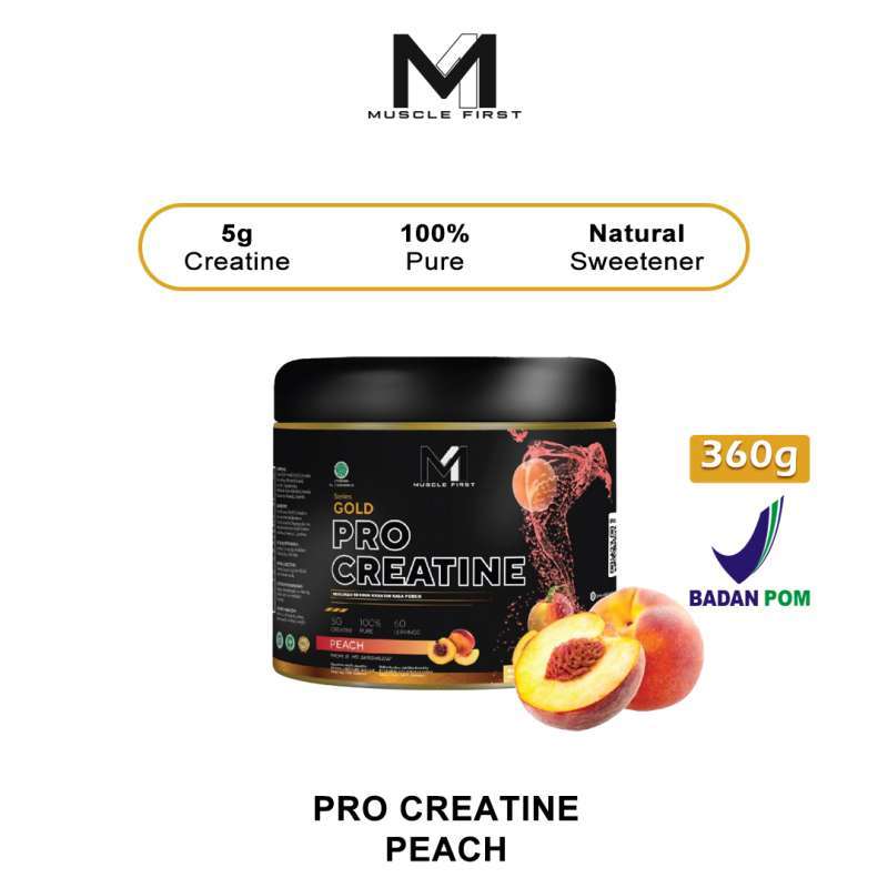 Jual Muscle First Pro Gold Creatine Peach 360gr - Menambah Massa Otot ...