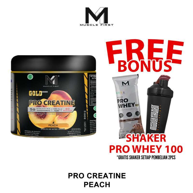 Jual Muscle First Pro Gold Creatine Peach 360gr - Menambah Massa Otot ...