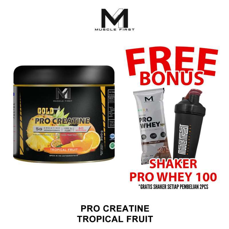 Promo Muscle First Pro Gold Creatine Tropical Fruit 360gr - Menambah ...