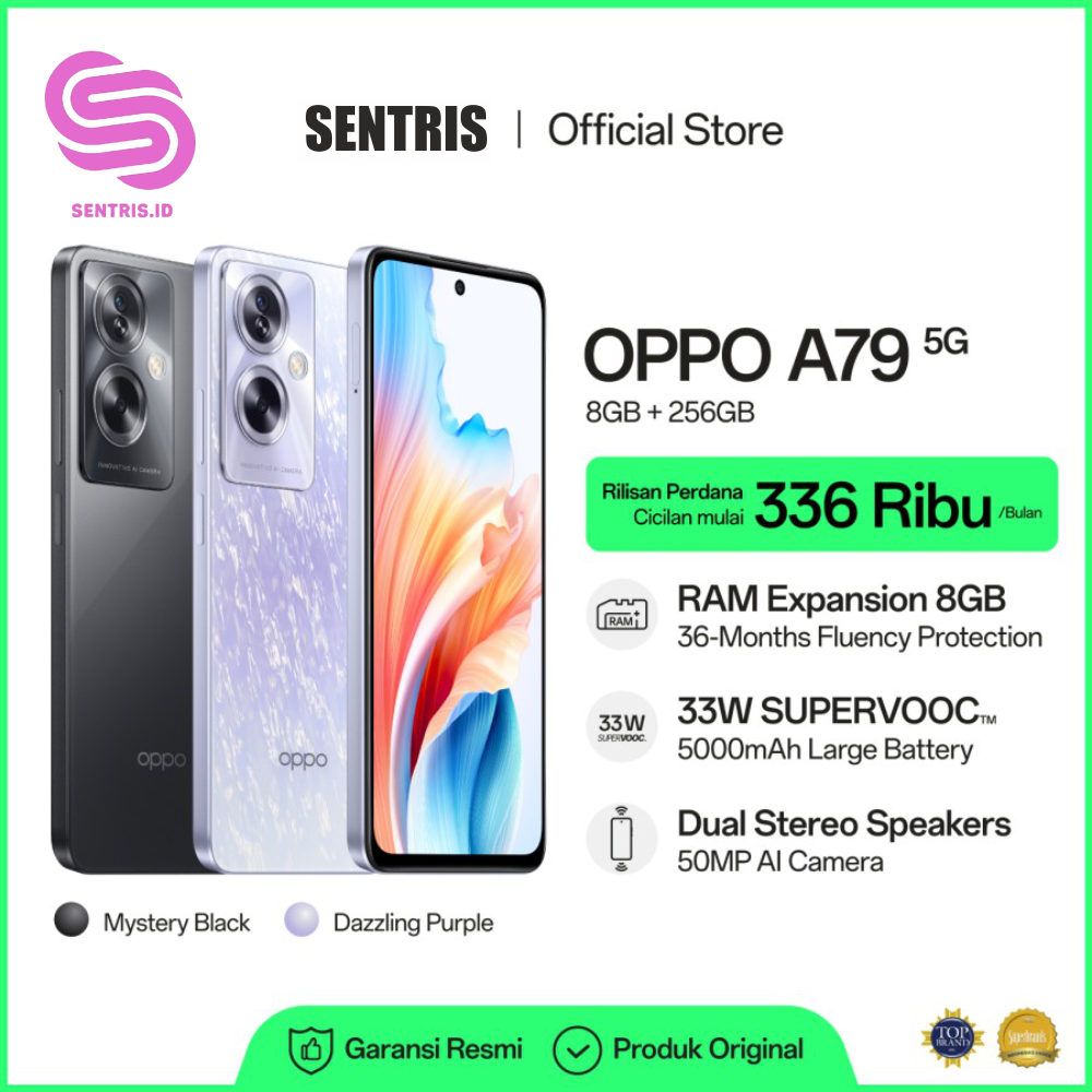 Jual Oppo A79 5g 8/256gb Di Seller Sentris.id Official Store - Sentris - Kota Surabaya | Blibli