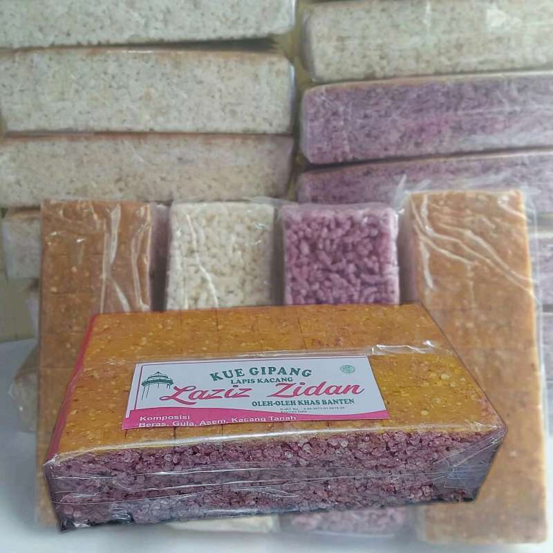 Jual Kue Gipang Lapis Kacang Kemasan Ekonomis - Ungu Halal Di Seller Al ...