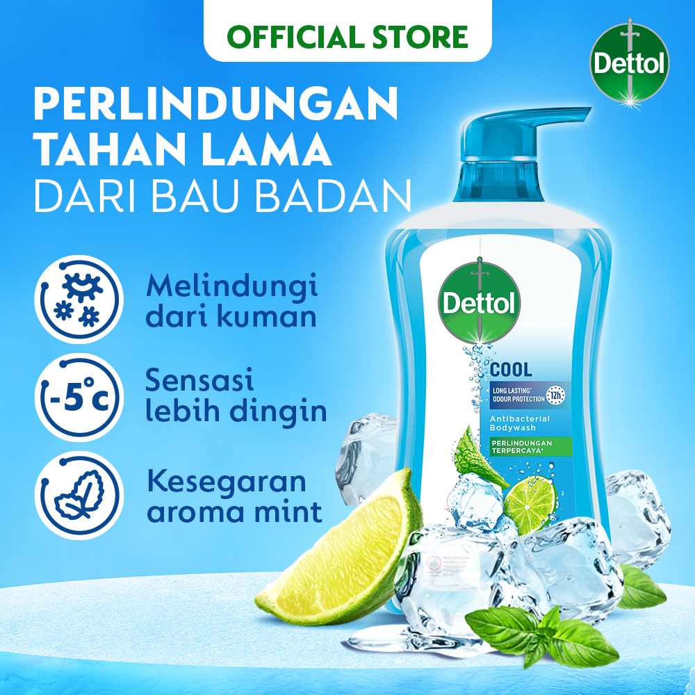 Promo Dettol Sabun Mandi Cair Anti Bakteri Cool [pouch/ 410 G/ 3 Pcs ...