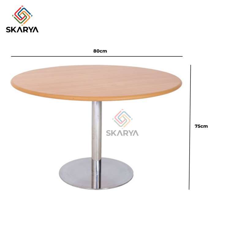 Jual Meja Rapat Kaki Besi Meja Meeting Kantor Bulat Srd 03 (baru) Di ...