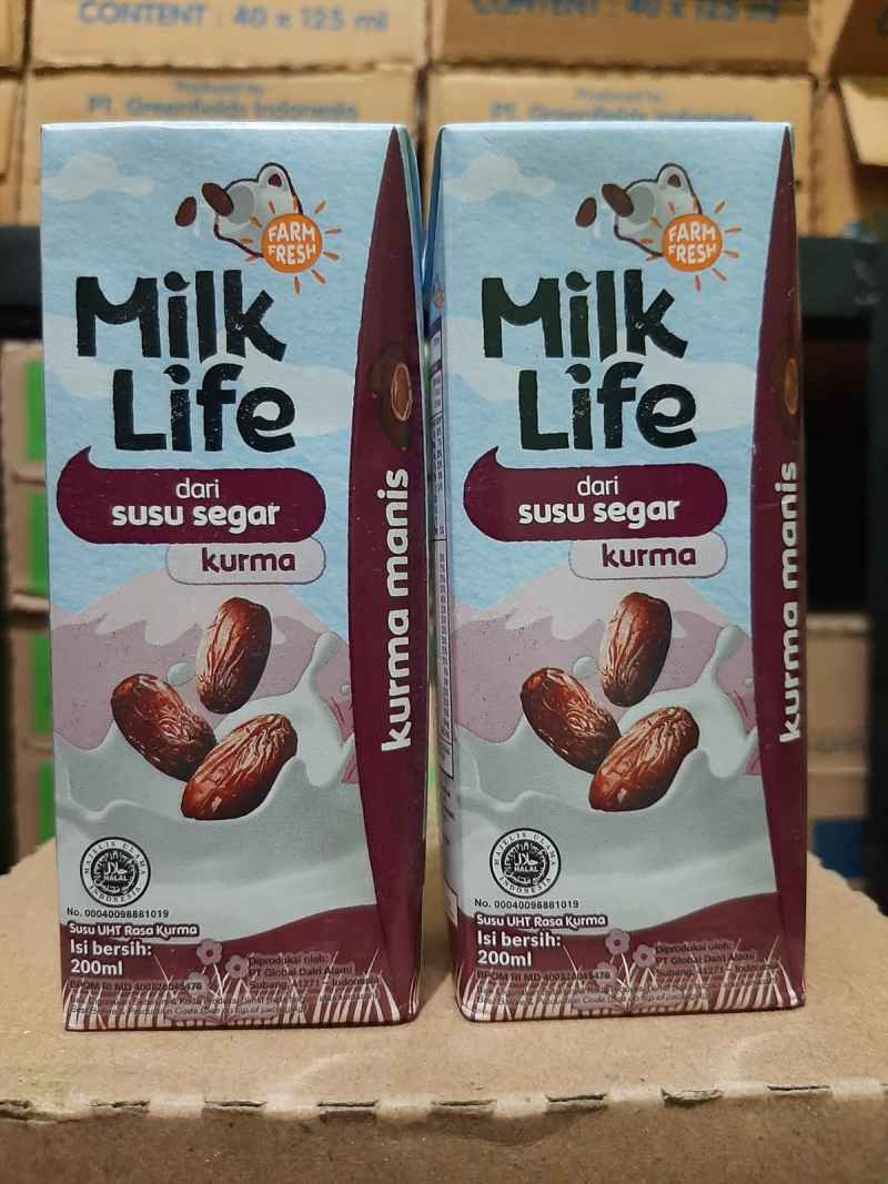 Jual Milk Life UHT Rasa Kurma 200 ml [SATUAN] di Seller JM Mart ...