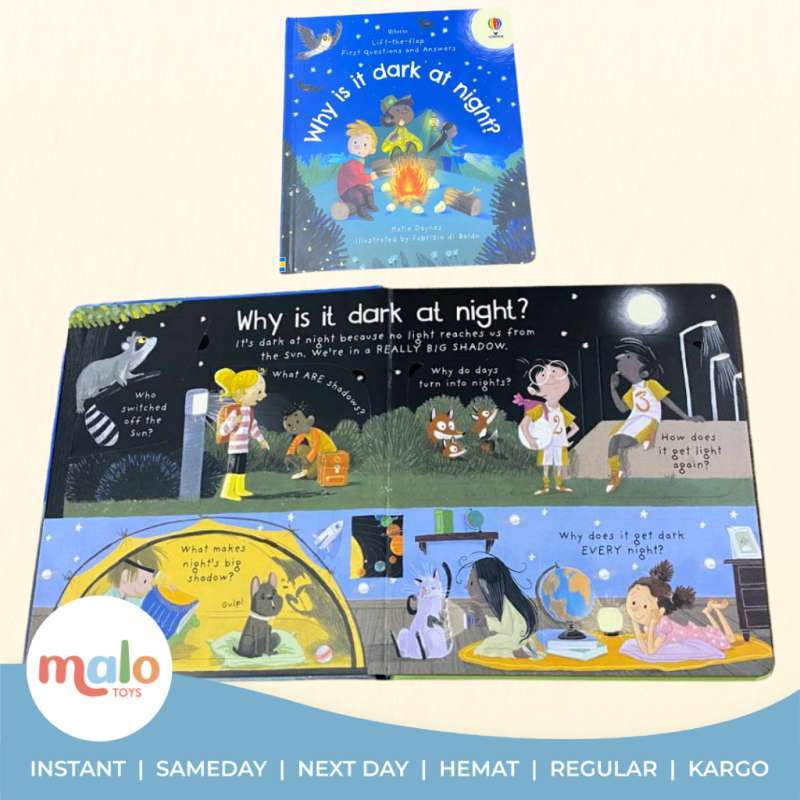 Promo MALOTOYS - USBORNE FIRST Q&A Lift the Flap LTF Queston And Answer ...