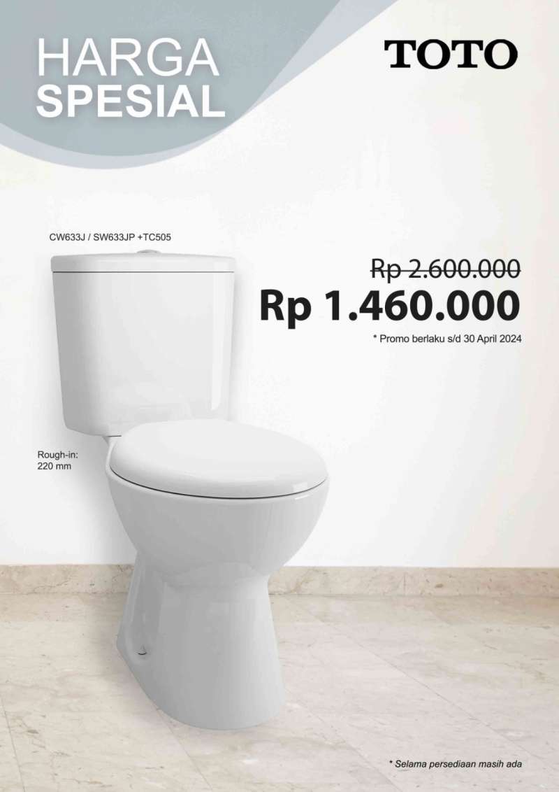 Jual Kloset Duduk Toto Eco Flush Original Murah - Harga Diskon April ...