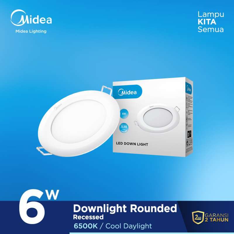 Jual Downlight Led 6 Watt 6500k 4 Inch – Midea Di Seller Midea Lighting ...