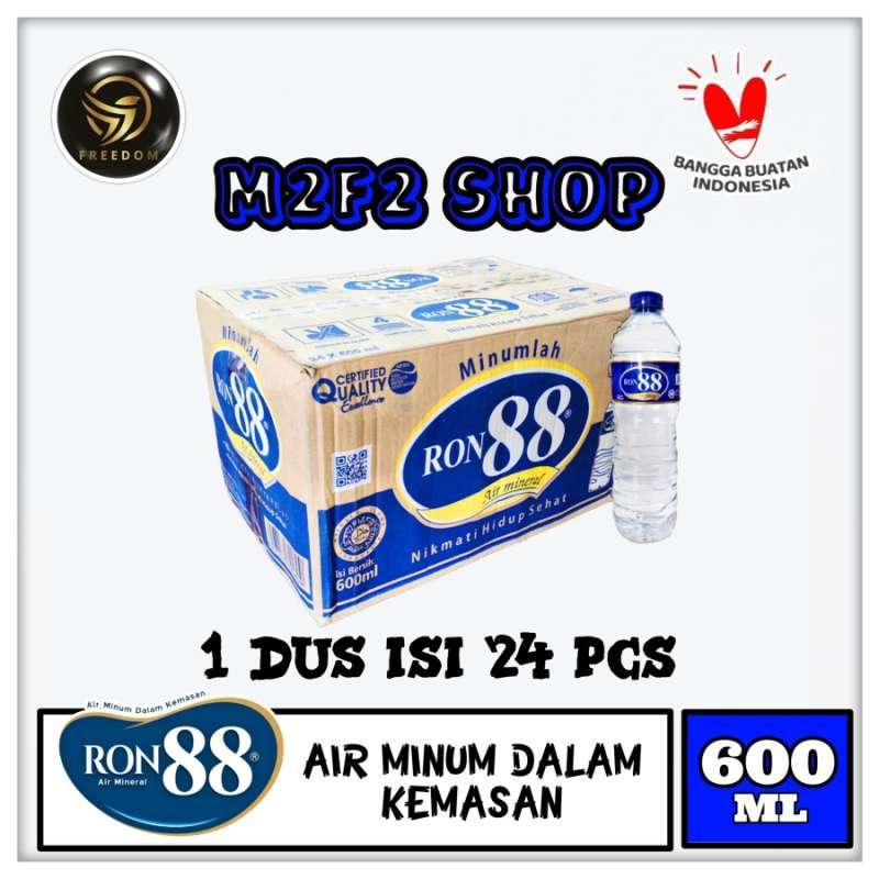 Promo Air Mineral Ron 88 Elite Botol Pet - 600 Ml (kemasan Karton ...