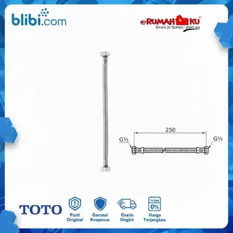 Jual Flexible Toto T025005 Heavy Duty Flexible Hose Di Seller Rumahku X ...