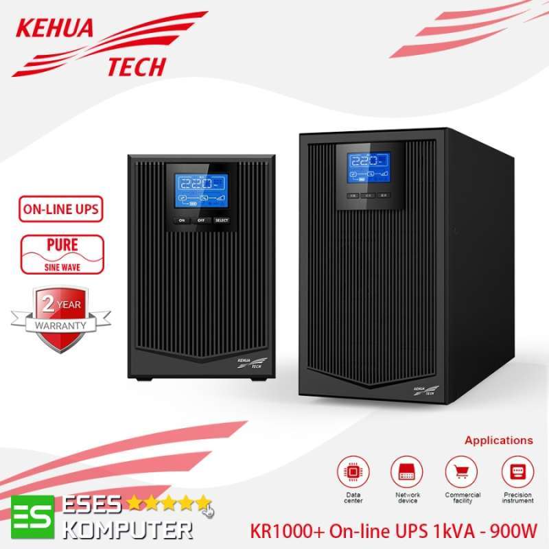 Jual Ups Kehua Tech Kr1000+ 1000va 1kva 900w | On-line Ups | Pure Sine Wave Di Seller Eses ...
