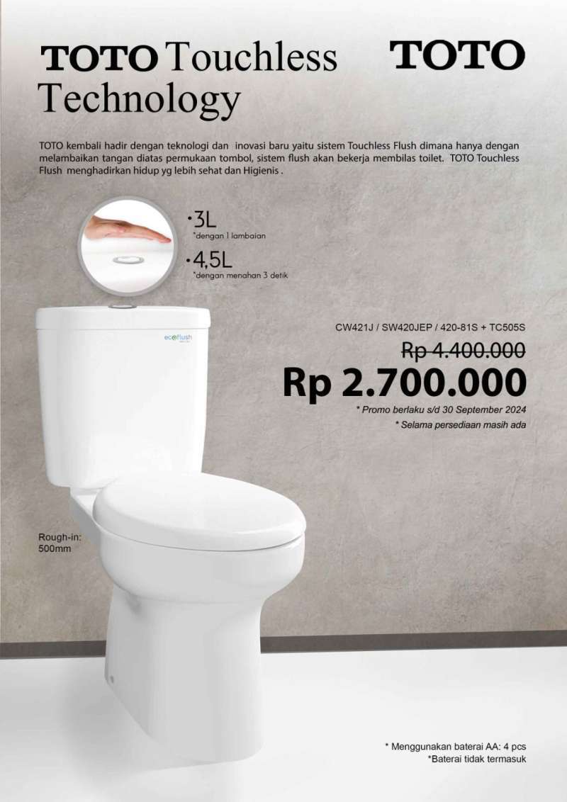 Jual Toto Cover Closet Tc505 S 💯 Harga Murah & Kualitas Terbaik Januari ...