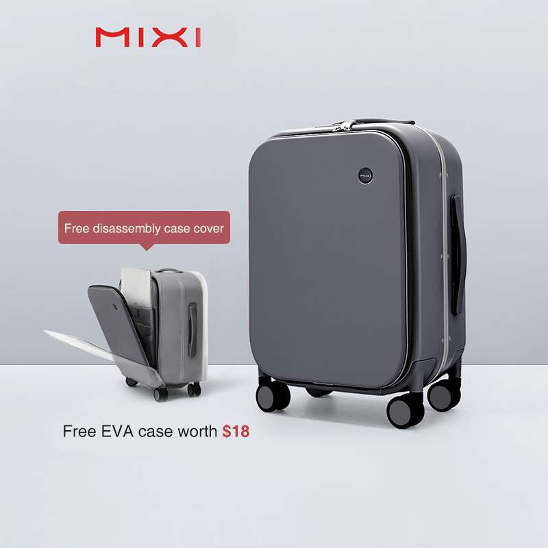 Promo Mixi Cabin Luggage Koper Kabin Front Load Aluminium Frame 20 Inch ...