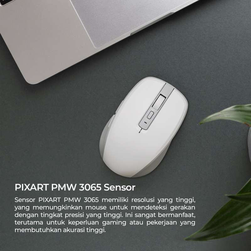 Jual Mouse Office Da Rubix Wireless Dual Mode Mini Ergonomic Huano ...