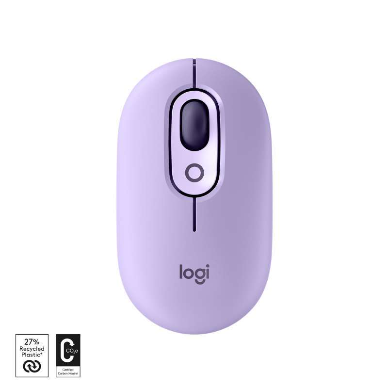 Promo Logitech Pop Mouse Wireless Cosmos Lavender Diskon 36% Di Seller ...