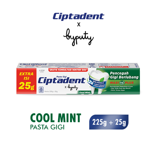 Promo Ciptadent Maxi Cool Mint Jumbo Pack 225 G Diskon 22% Di Seller ...