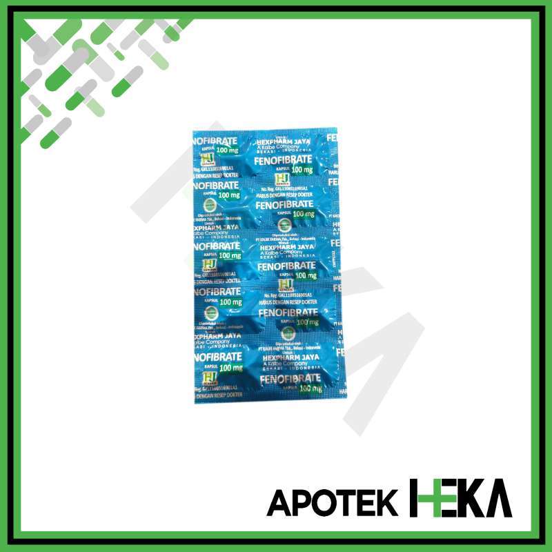 Jual Fenofibrate 100mg Strip 10 Tablet Generik Hexpharm Jaya Obat ...