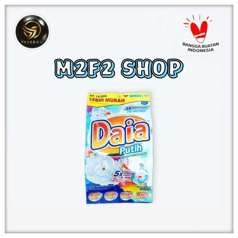 Promo Daia Putih Deterjen Bubuk Sabun Cuci Baju Pouch Lebih Murah - 800 ...