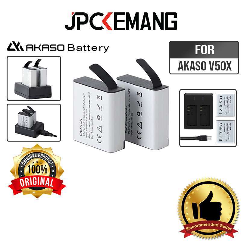 Promo Jpc Kemang Akaso Battery Kit V50x / Brave 7 / Brave 7 Le (2 ...
