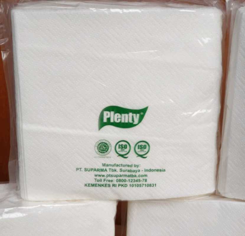 Jual 1 Dus Tissue Plenty Luncheon Napkin Full Emboss 50 Sheets 1 Ply ...