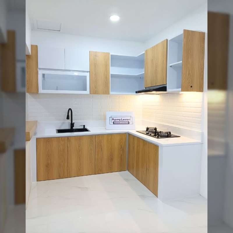 Jual Kitchen Set Elegan / Kitchen Set Gresik / Kitchen Set Elegan Minimalis Custom / Kitchen ...