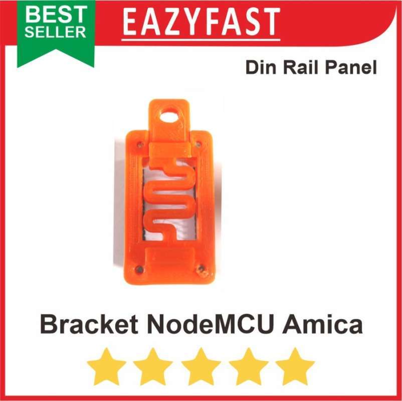 Jual Bracket Dudukan Modul ESP NodeMCU Amica Module MCB Din Rail Rel ...