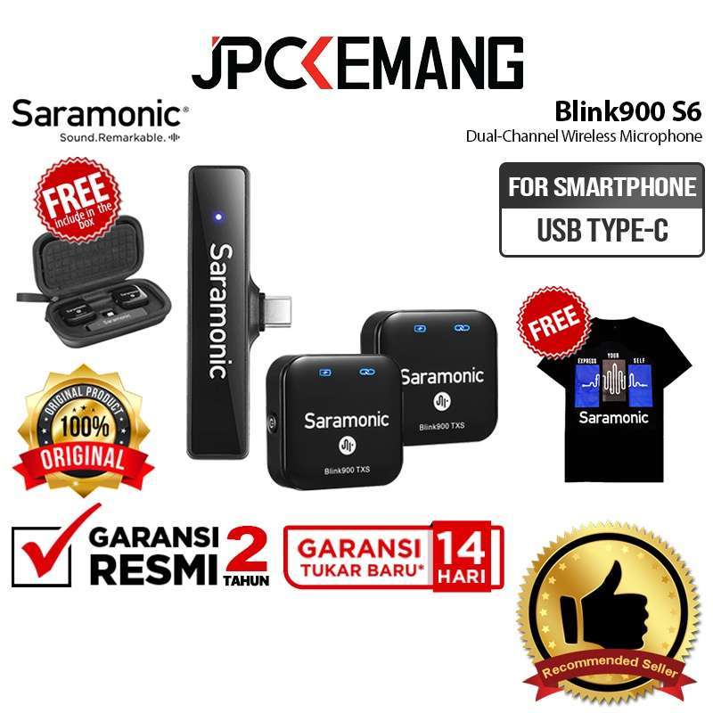 Promo Jpc Kemang Saramonic Blink 900 S6 Dual Usb Type C Wireless Mic ...