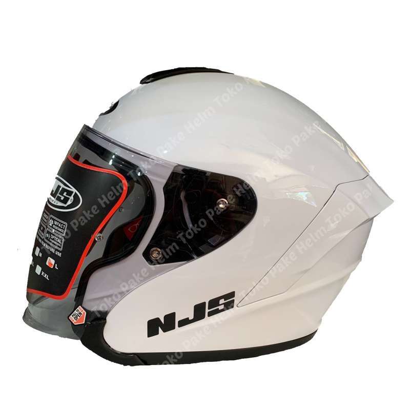 Promo Helm Njs Kairoz Putih White Half Face Diskon 13% Di Seller Pake ...