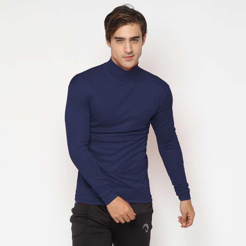 Promo SERBA10 - Baselayer Manset Waldos Plain Turtle Neck - M Navy ...