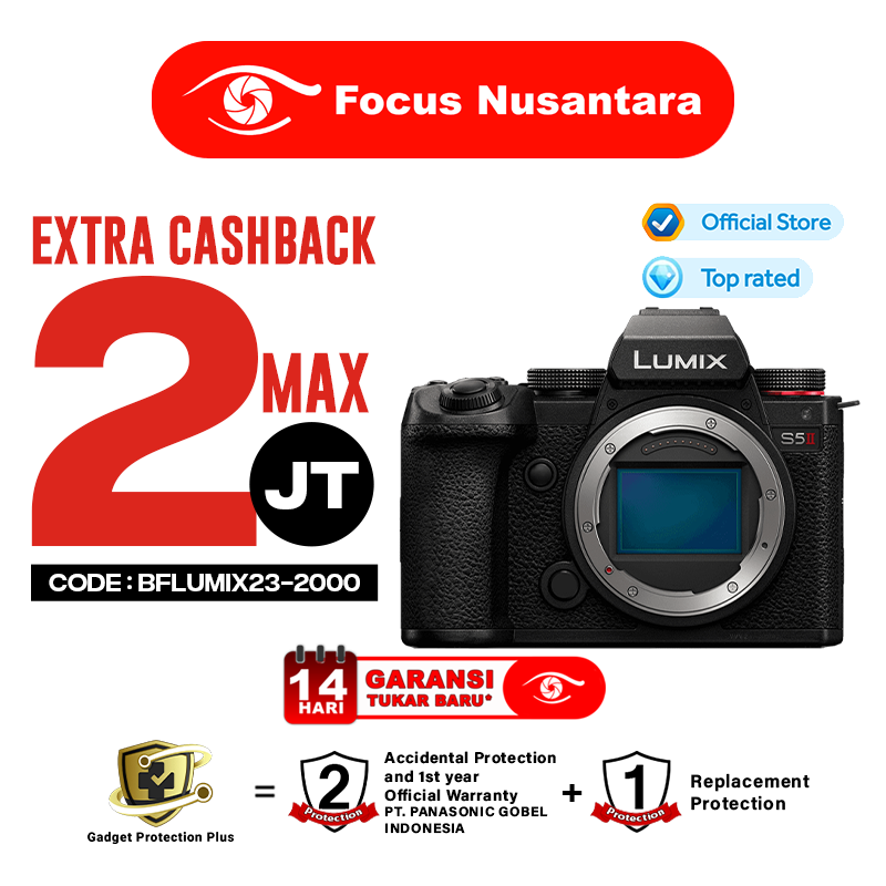 Promo FOCUS NUSANTARA - Panasonic Lumix S5 Mark II Lumix S5II S5 M2 ... Promo FOCUS NUSANTARA - Panasonic Lumix S5 Mark II Lumix S5II S5 M2 ...