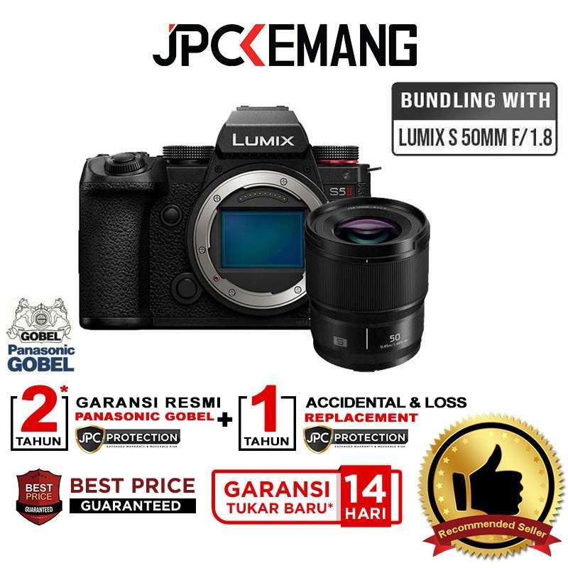 Promo Jpc Kemang Panasonic Lumix S5 Ii Body Only Lumix S5ii Mirrorless Camera + Lumix S 50mm F1 ...