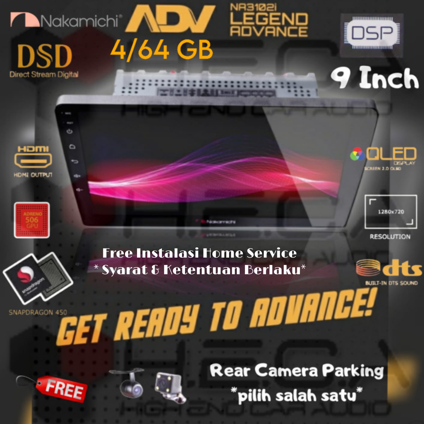 Promo Nakamichi Na-3102i Adv Legend Advance Android 9 Inch Head Unit + Cam Diskon 27% Di Seller ...