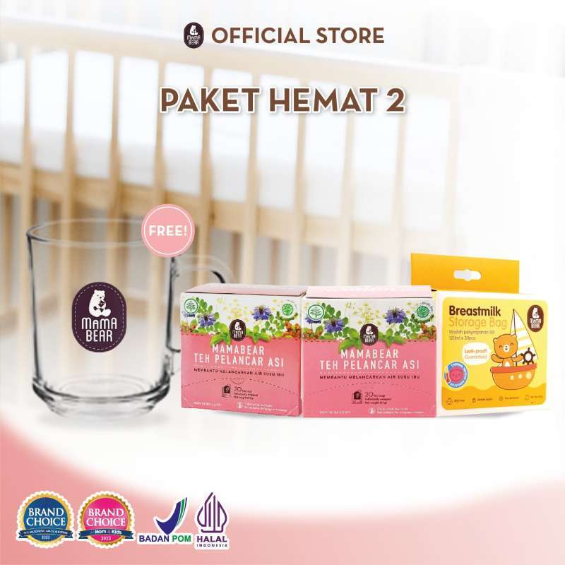 Promo MamaBear Paket Hemat Pelancar ASI Bundling 2 Box Teh Rasa ...
