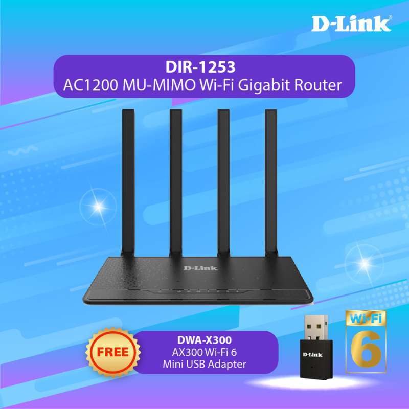 Promo D-link Dir-1253 Ac1200 Mu-mimo Wi-fi Gigabit Router Diskon 19% Di ...