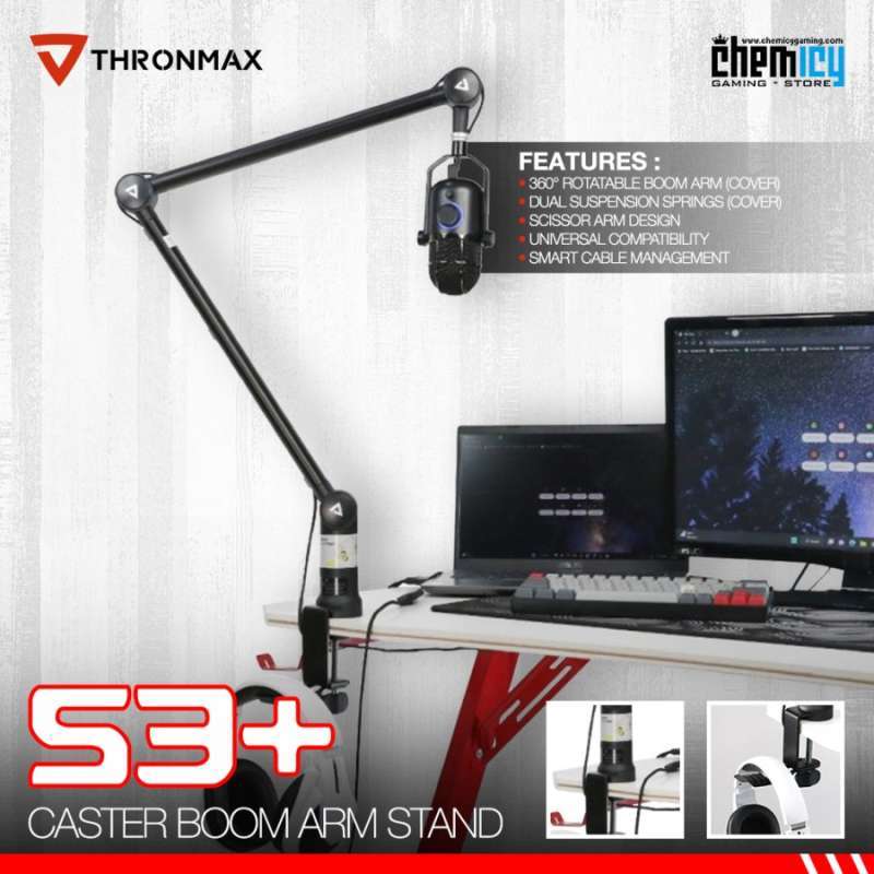 Jual Thronmax Zoom S3+ S3 Plus Microphone Boom Arm Stand di Seller ...