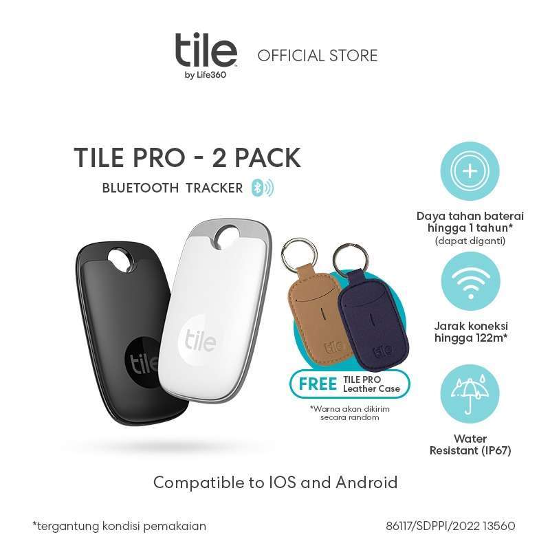 Promo Tile Pro - 2 Pack - Bluetooth Tracker / Pelacak Pintar Diskon 5% ...