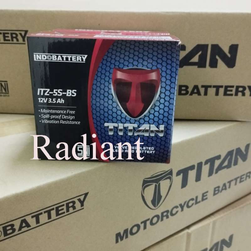 Promo Titan Indobattery Itz-5s-bs Aki Kering Diskon 14% Di Seller Radiant Store - Radiant Store ...