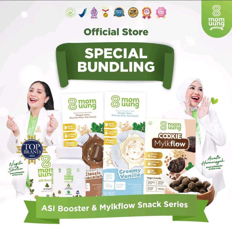 Jual Mom Uung Special Bundling Booster 60 Kapsul,cookie Mylkflow Dan ...