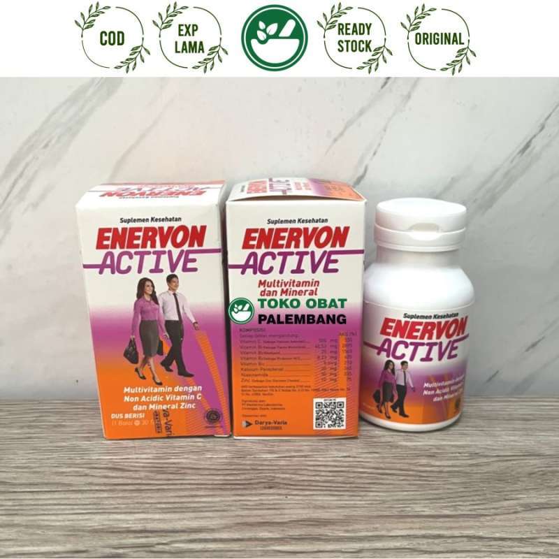 Jual Enervon Active Botol 30tablet Multivitamin Dan Mineral Enervon C ... Jual Enervon Active Botol 30tablet Multivitamin Dan Mineral Enervon C ...