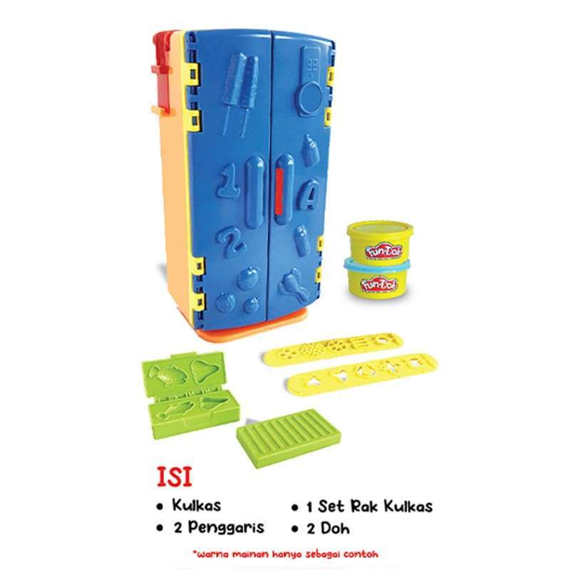 Promo Fundoh Kulkas Mainan Edukasi Anak 2 3 4 5 6 Tahun Lilin Play Doh ...