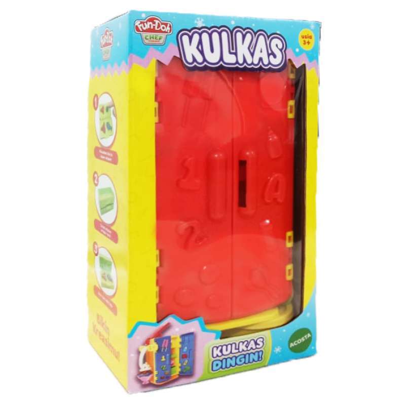 Promo Fundoh Kulkas Mainan Edukasi Anak 2 3 4 5 6 Tahun Lilin Play Doh ...