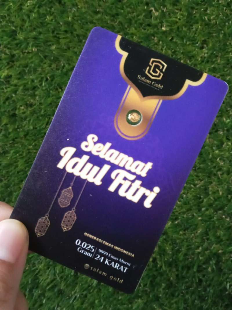 Promo Salam Gold 0,025 Gram Gift Series Selamat Idul Fitri Logam Mulia ...