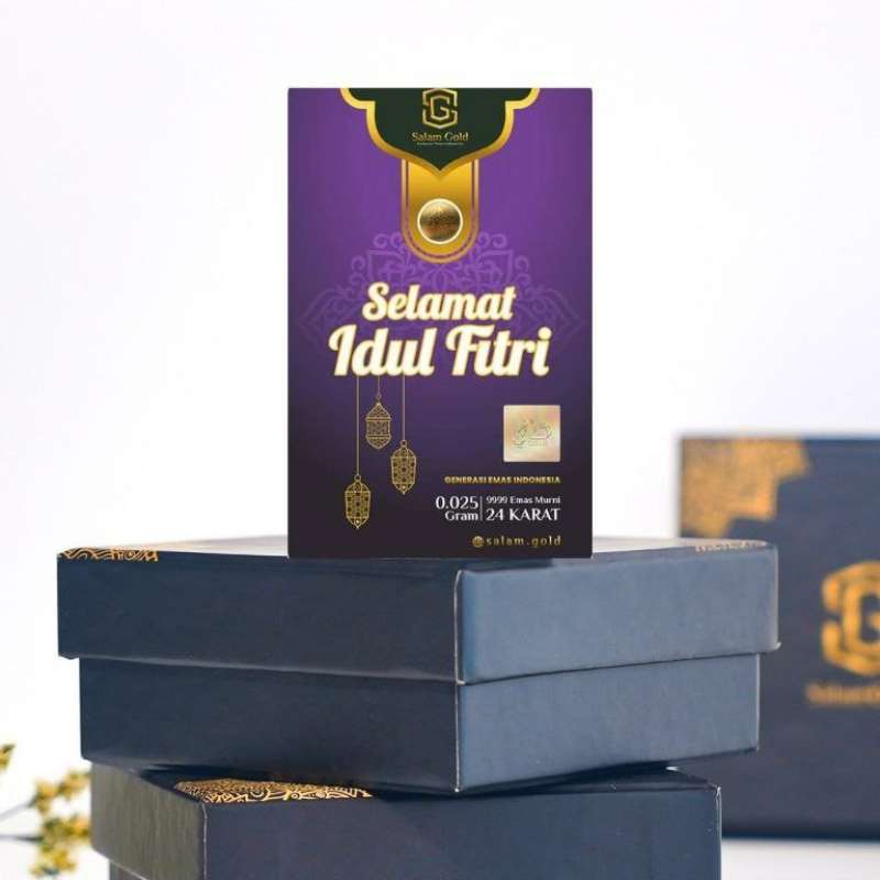 Promo Salam Gold 0,025 Gram Gift Series Selamat Idul Fitri Logam Mulia ...