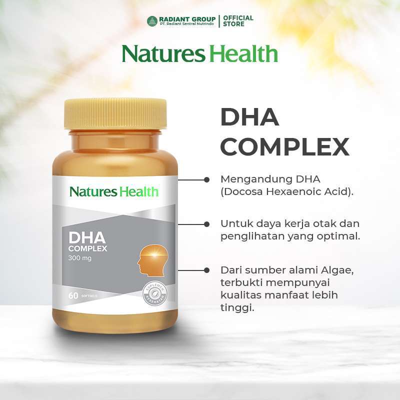 Jual Natures Health Dha Complex 500mg - 60 Softgels Di Seller Radiant Official Store - Duri Kepa ...