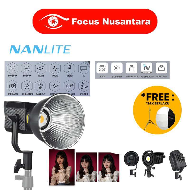 Jual Focus Nusantara - Nanlite Forza 60b Led Bi-color Spotlight - Flash ...