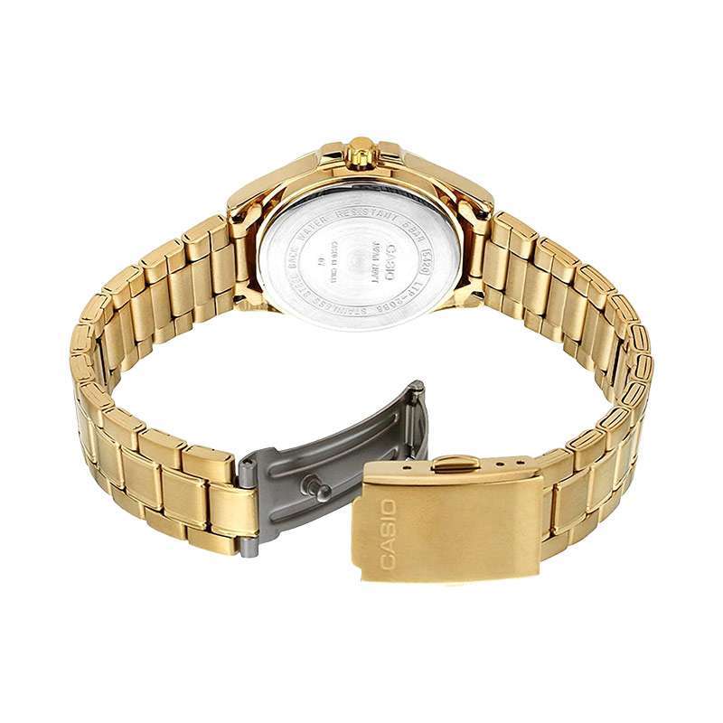 Promo Jam Tangan Wanita Casio General LTP-2088G-9AVDF Enticer Ladies Gold Dial Gold Stainless ...