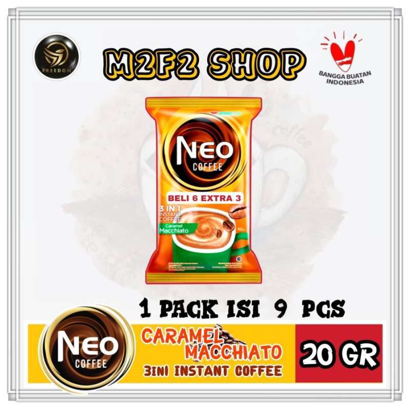 Promo Kopi Neo Coffee Caramel Macchiato Sachet | Renceng Mt - 20 Gr ...
